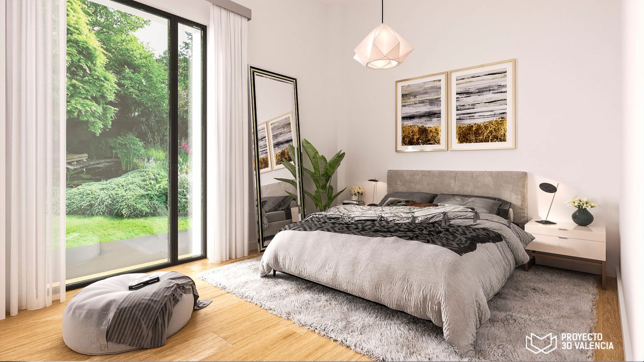 RENDERS DORMITORIOS - Proyecto 3D Valencia
