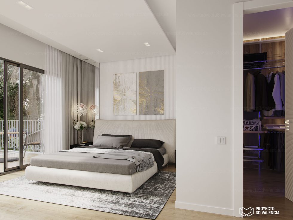 RENDERS DORMITORIOS - Proyecto 3D Valencia
